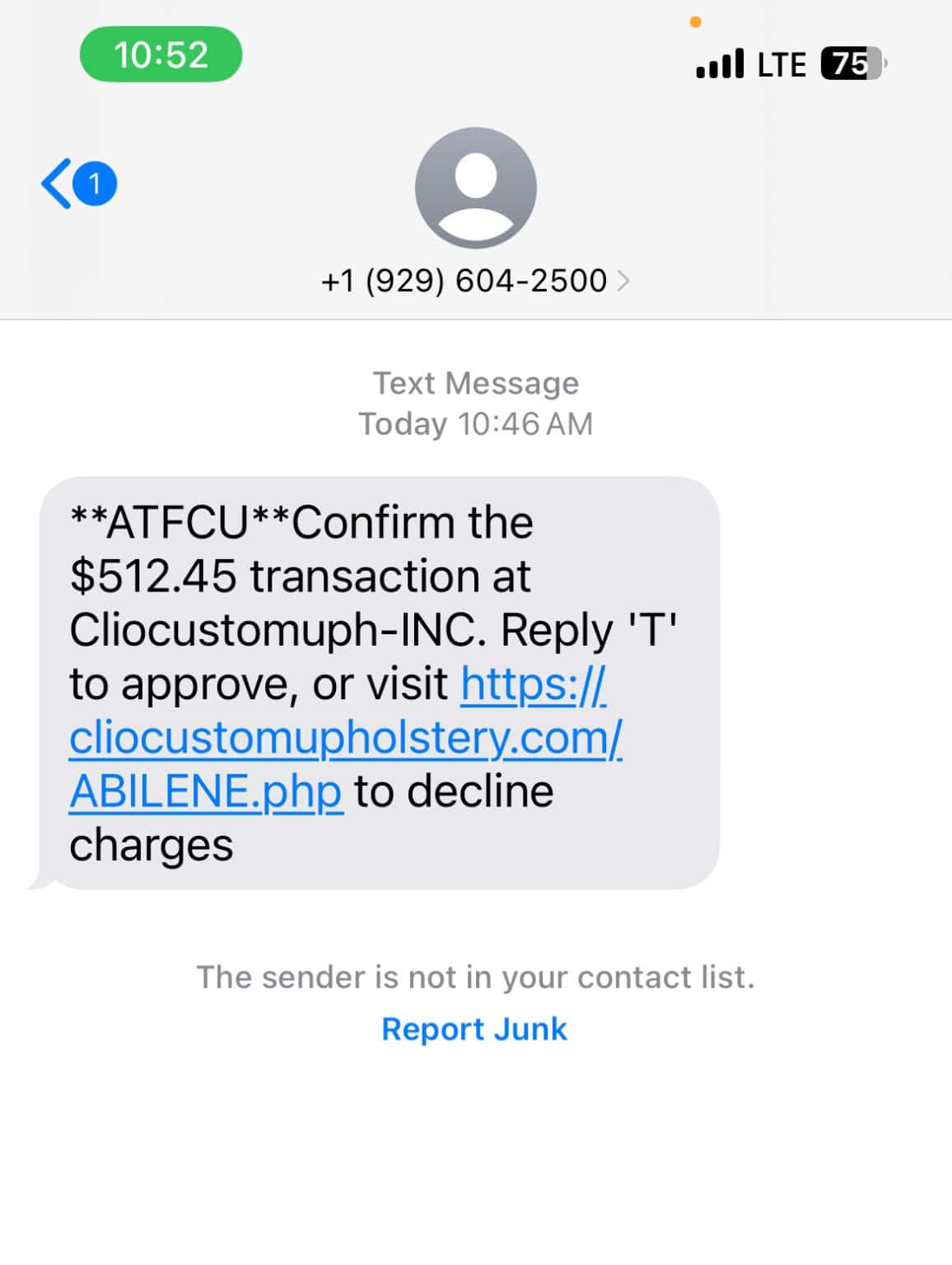 Anatomy of a Text Scam - Abilene Teachers Federal Credit Union